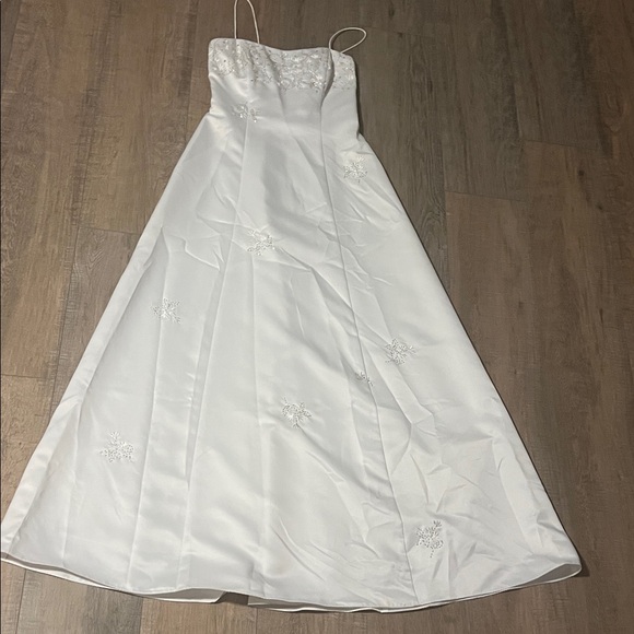 Dave & Johnny | Dresses | Dave Johnny Elegant White Wedding Dress ...